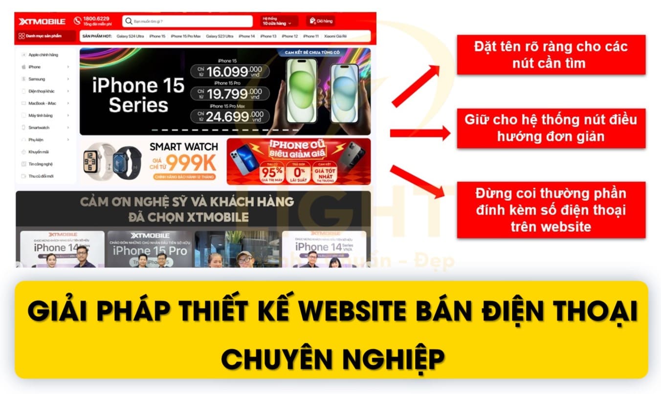 Thiết kế website bán điện thoại cần những tính năng quan trọng nào?